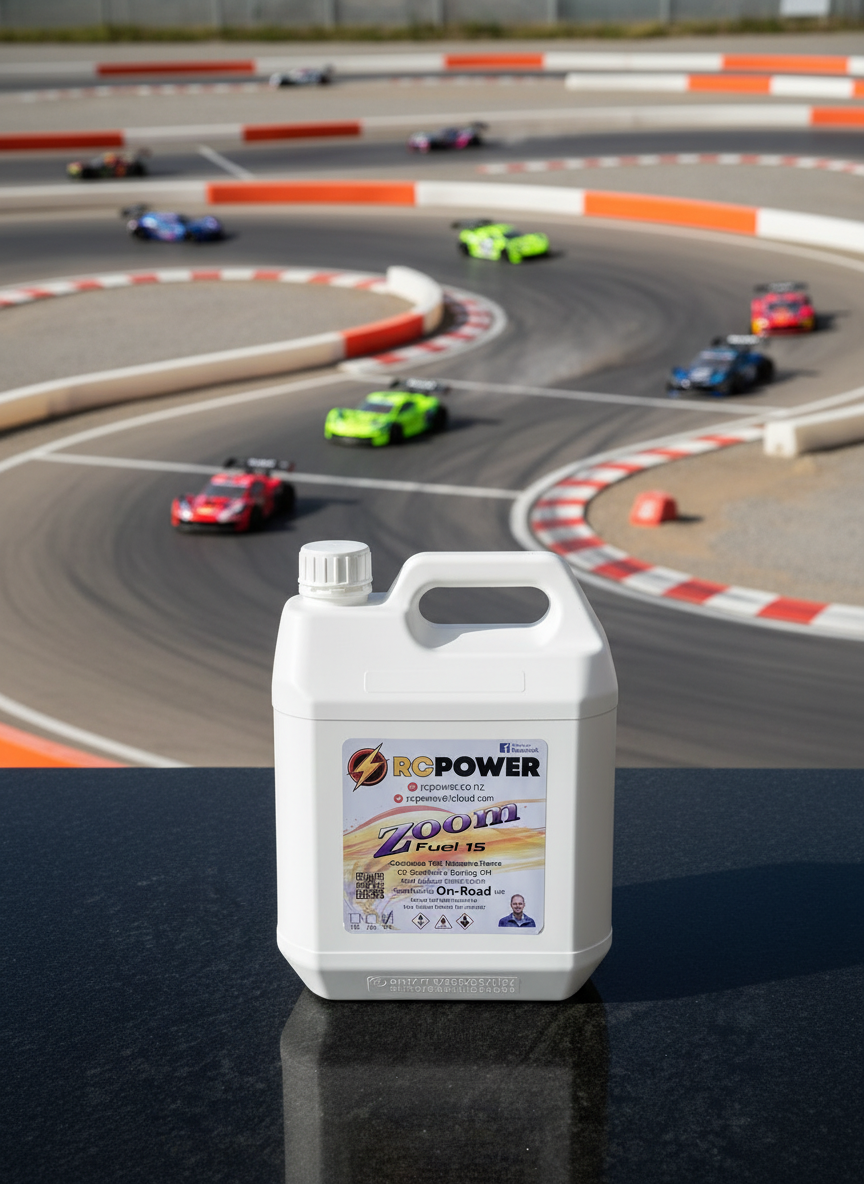 ZOOM Fuel 4 Litre Nitromethane 15% ON-ROAD – RC Power Limited